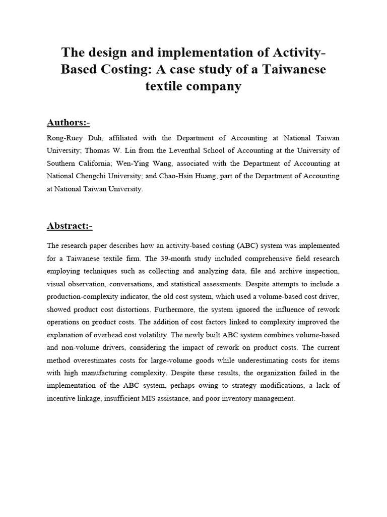 ADM Assignment | PDF | Cost Accounting | Cost
