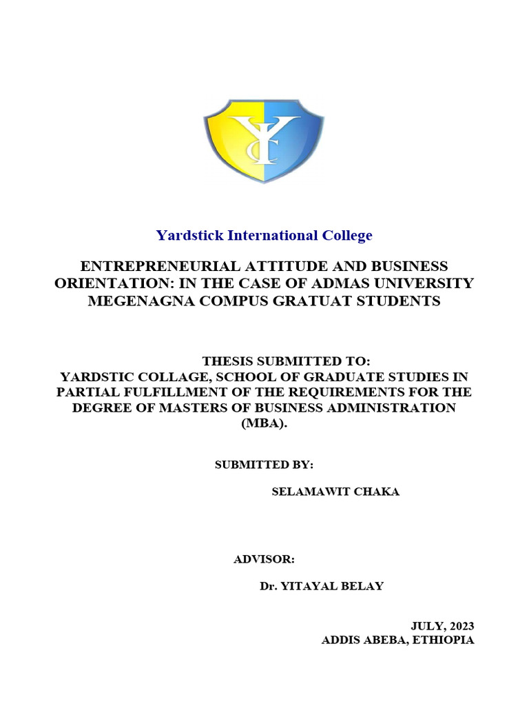 22asekal Yardstick International Pdf Entrepreneurship Data