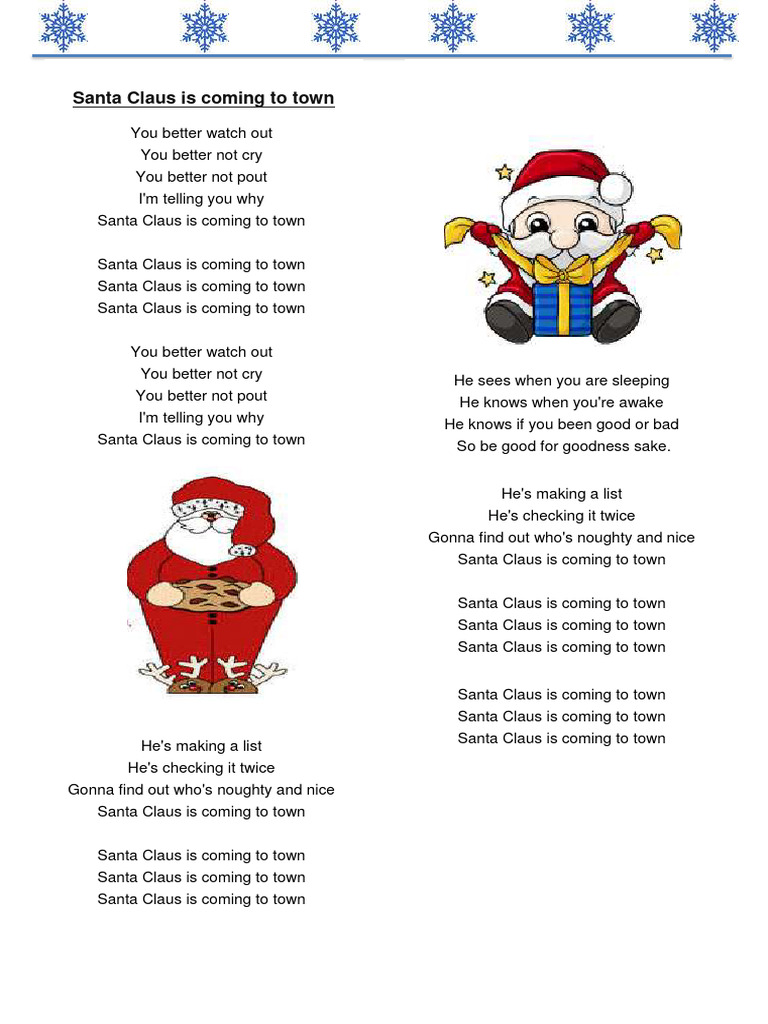 We Need A Little Christmas Now | PDF | Santa Claus's Reindeer | Holiday ...