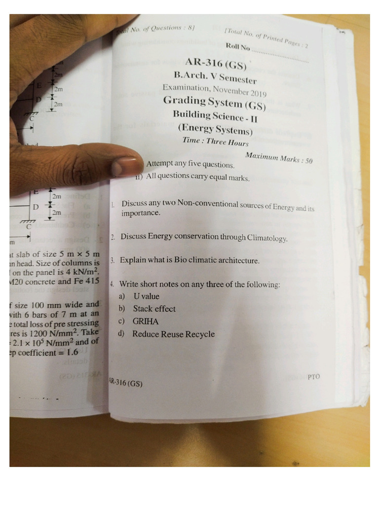 Building science ques. paper | PDF