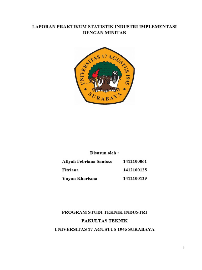 Laporan Praktikum Statistik Implementasi Dengan Minitab-2 | PDF | Komputer