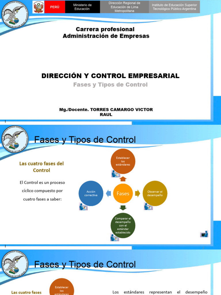 12 Fases y Tipos de Control | PDF | Información