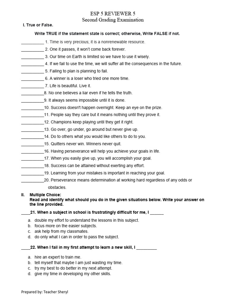 Esp Reviewer 5 | Download Free PDF | Goal