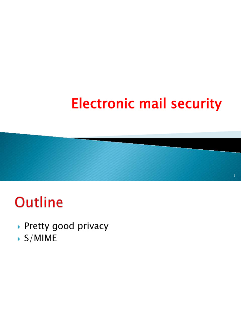 Unit 5 - PGP, Smime | PDF | Cryptography | Key (Cryptography)