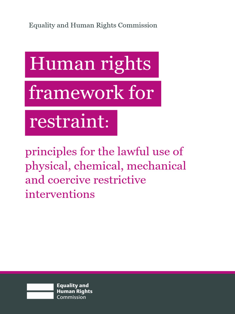 Human Rights Framework Restraint | PDF | Solitary Confinement | Human ...