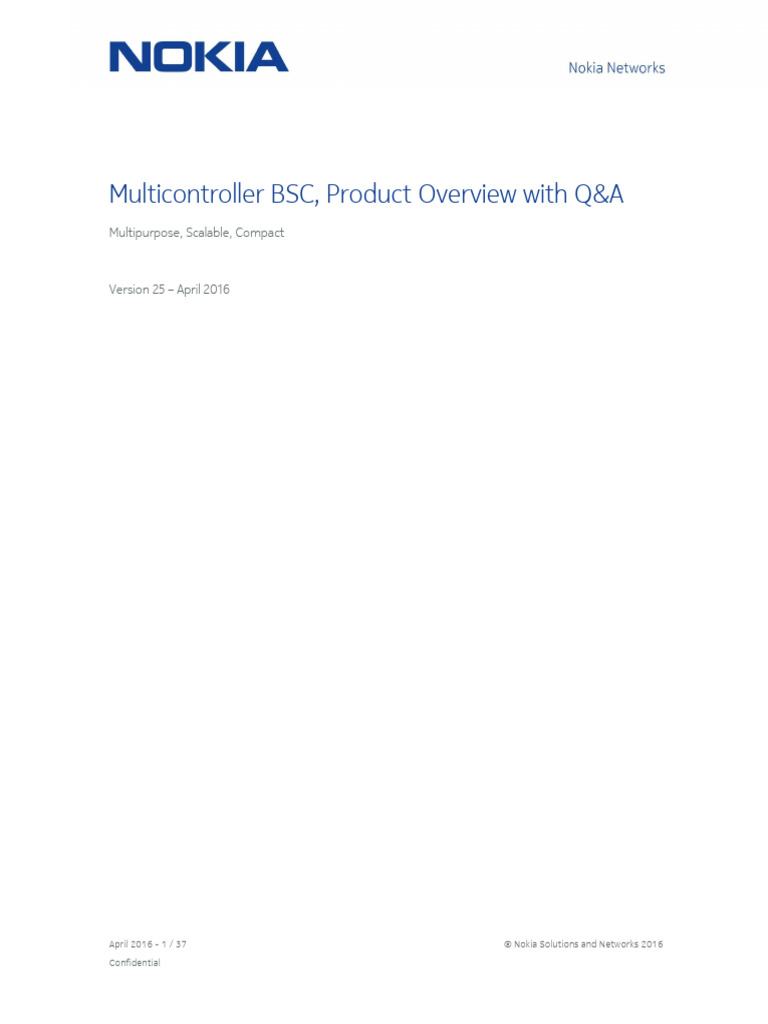 Multicontroller BSC Product Overview | PDF | Computer Network | Computer Science