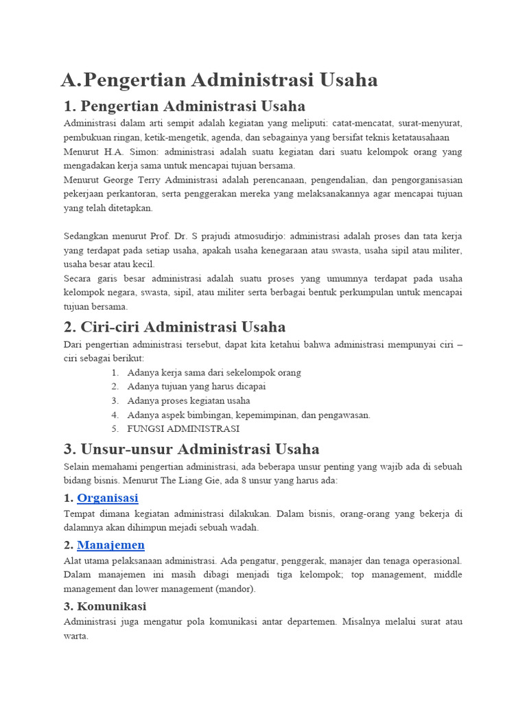 Administrasi Usaha | PDF