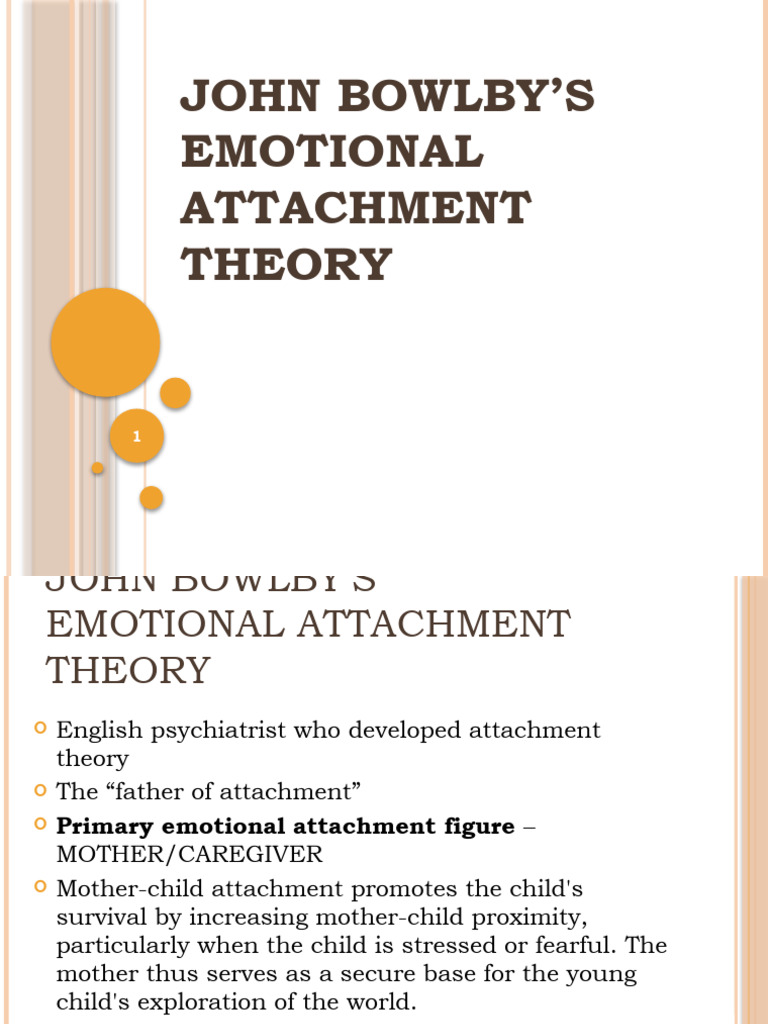 7john Bowlbys Attachment Theory | PDF | Attachment Theory | Emotions