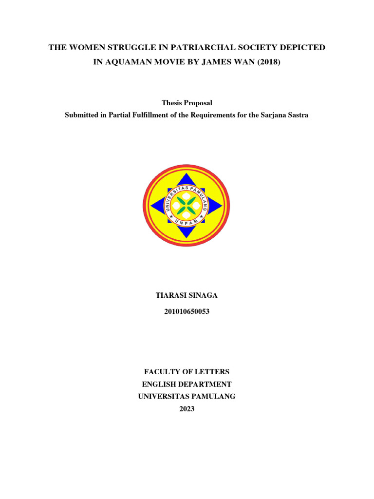 Uts Tiarasi Sinaga - Template Cover Thesis Proposal | PDF | Feminism ...