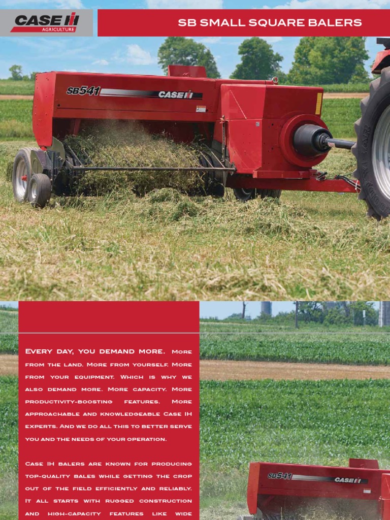 SB Small Square Balers | PDF | Tractor | Vehicles