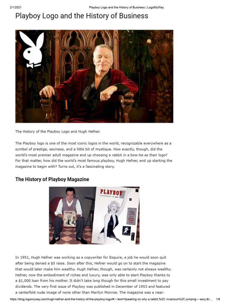 Playboy Logo and The History of Business - LogoMyWay | PDF