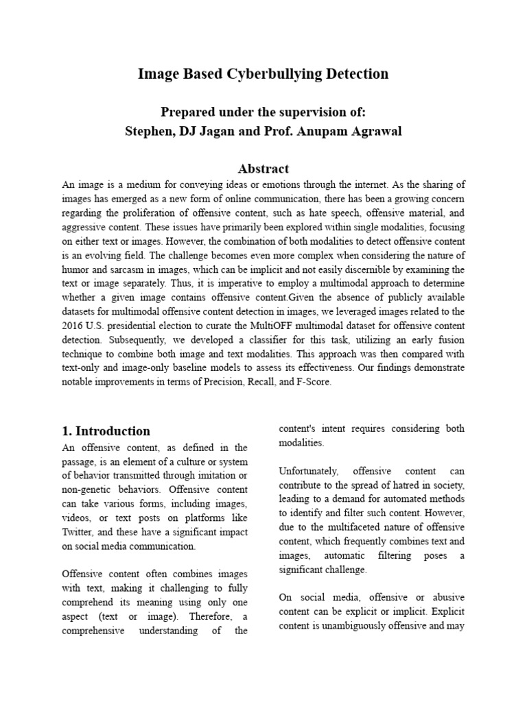 IVP Report | PDF | Deep Learning | Statistical Classification