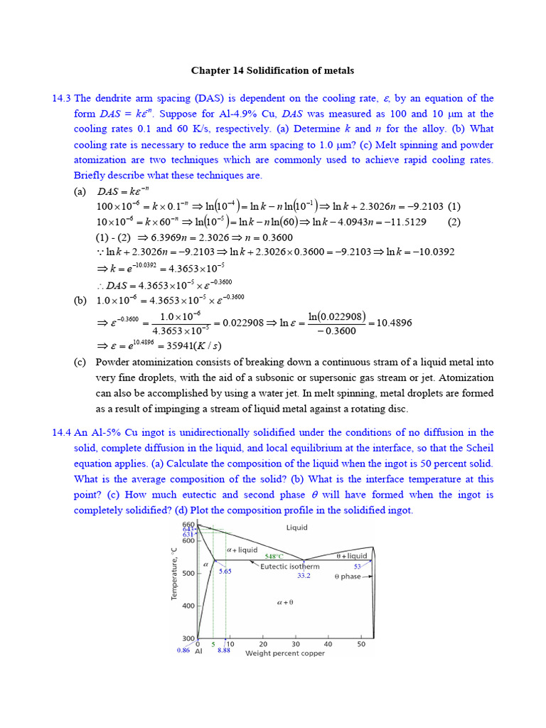 Chapter 14-Solution | PDF | Condensed Matter Physics | Chemical Substances