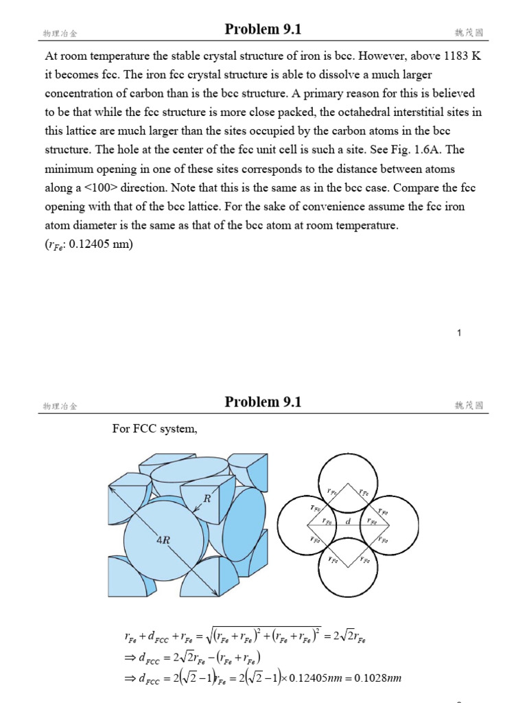 Chapter 9-Solution | PDF | Mole (Unit) | Crystal Structure