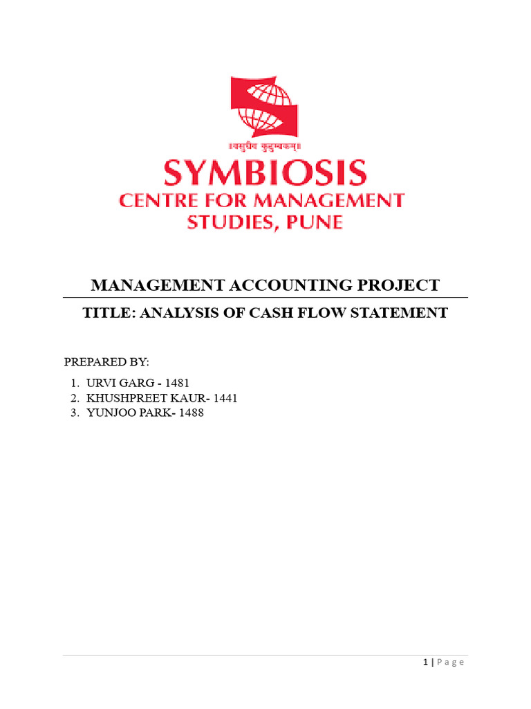 Management Accounting Project | PDF | Investing | Jp Morgan Chase