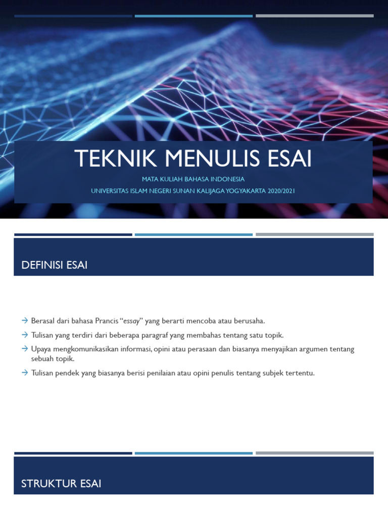 Teknik Menulis Esai | PDF