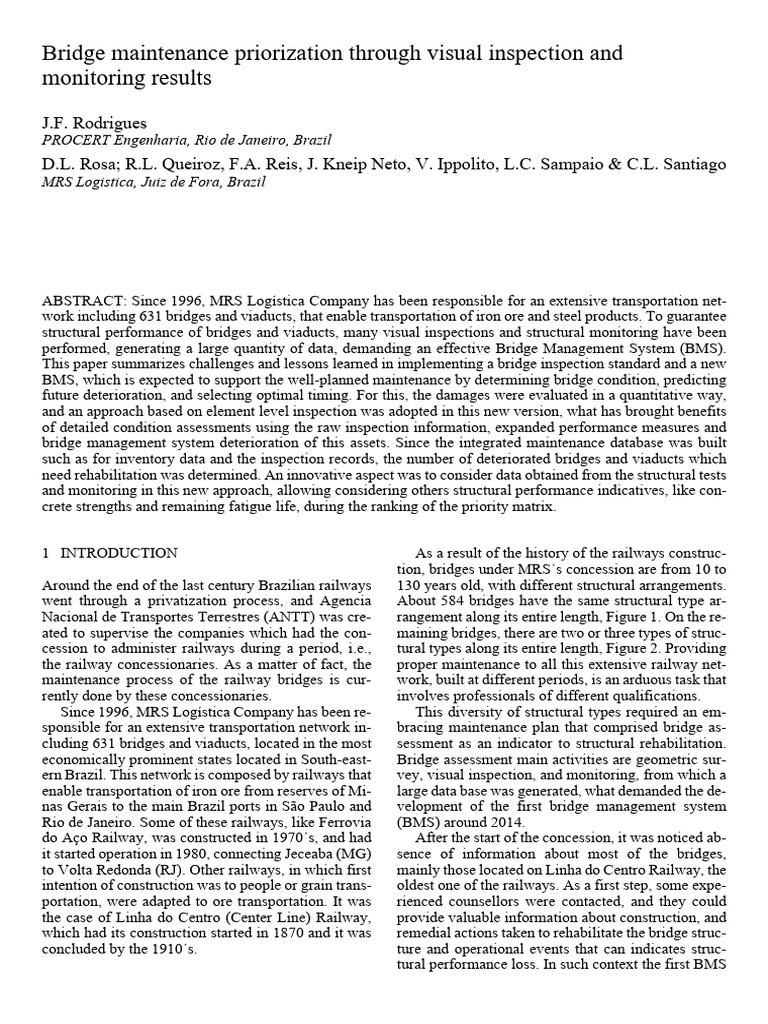 IHHA2023 BridgeManagement-v1 | PDF | Bridge | Fatigue (Material)