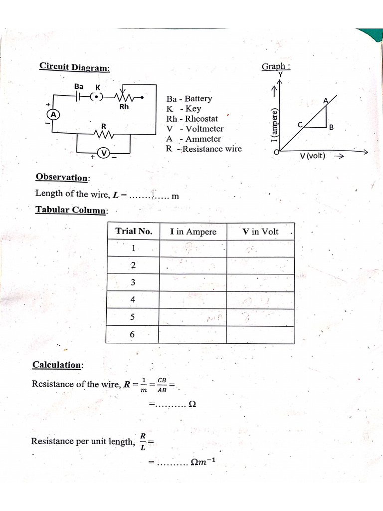 Physics Class 12 Lab Manual | PDF Physics Class 12 Lab Manual | PDF