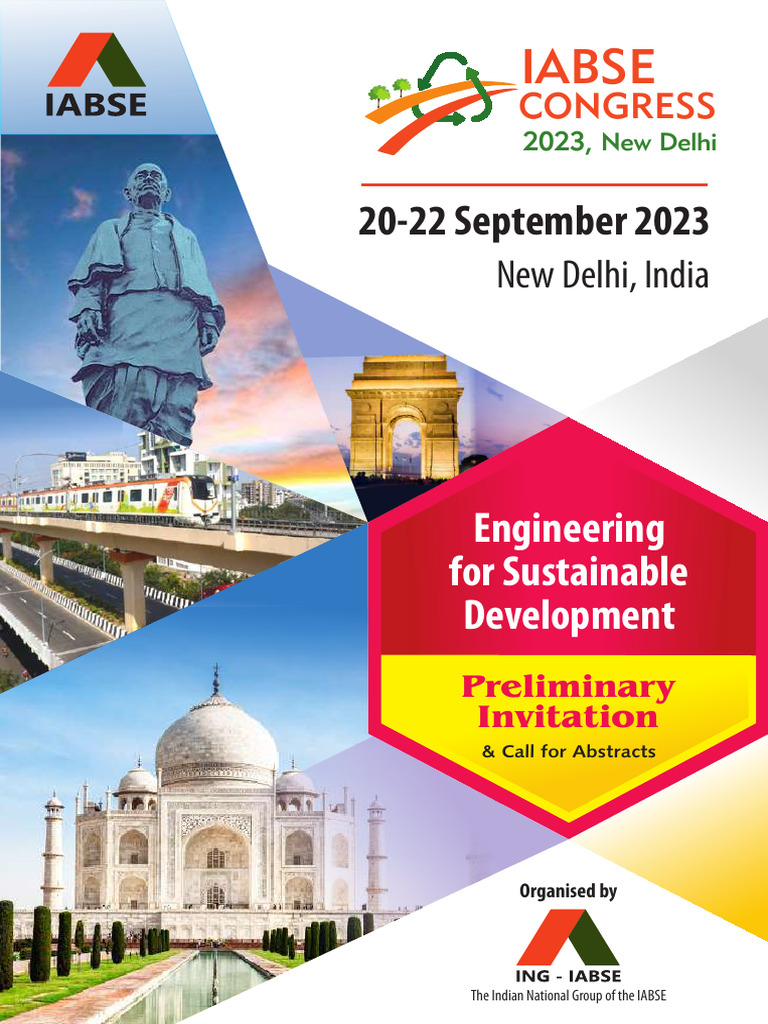 IABSE Congress 2023 Brochure - PI | PDF | Sustainability | Innovation