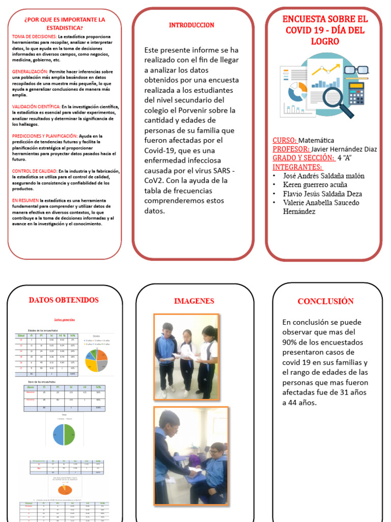 Triptico de La Salud 5 | Descargar gratis PDF | Estadísticas | Science