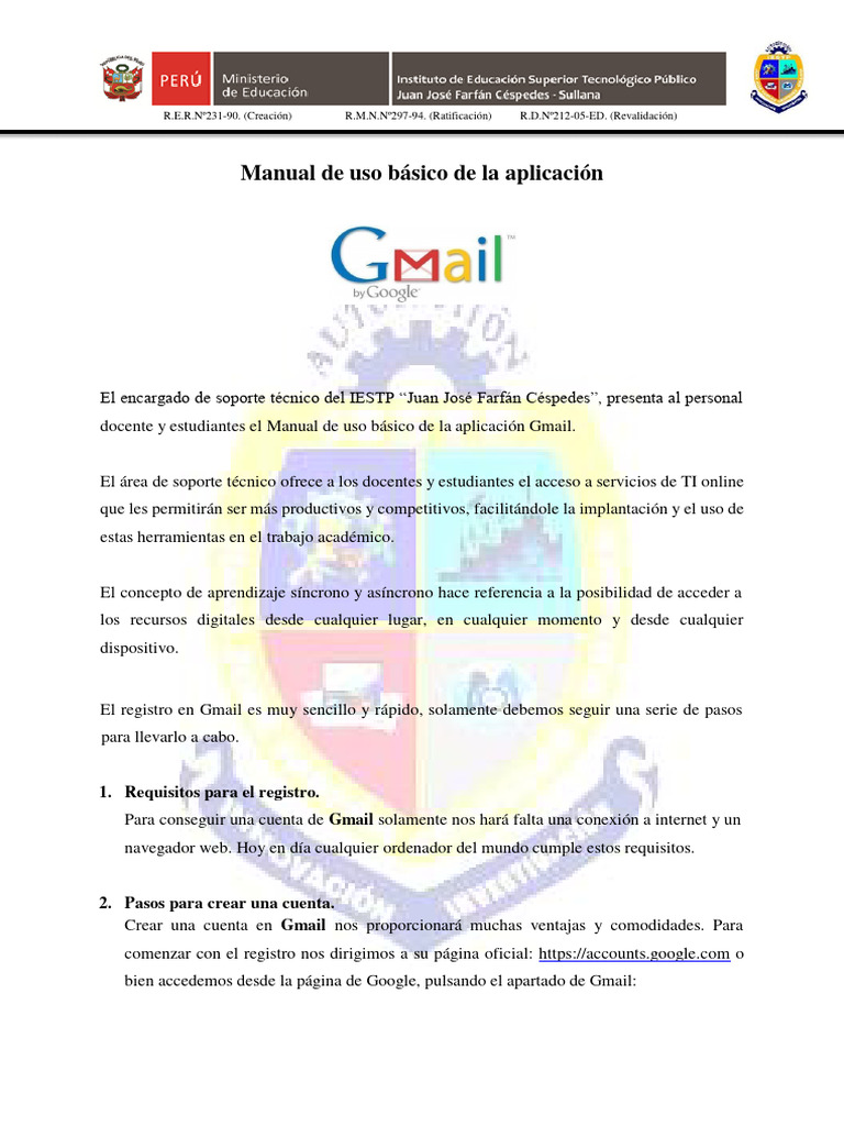 Guía Básica para Usar Gmail | PDF | Gmail | Ciencias de la Computación