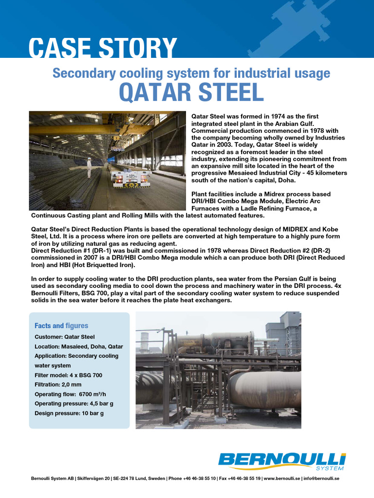 Case Story - Secondary Cooling | PDF | Steel | Water