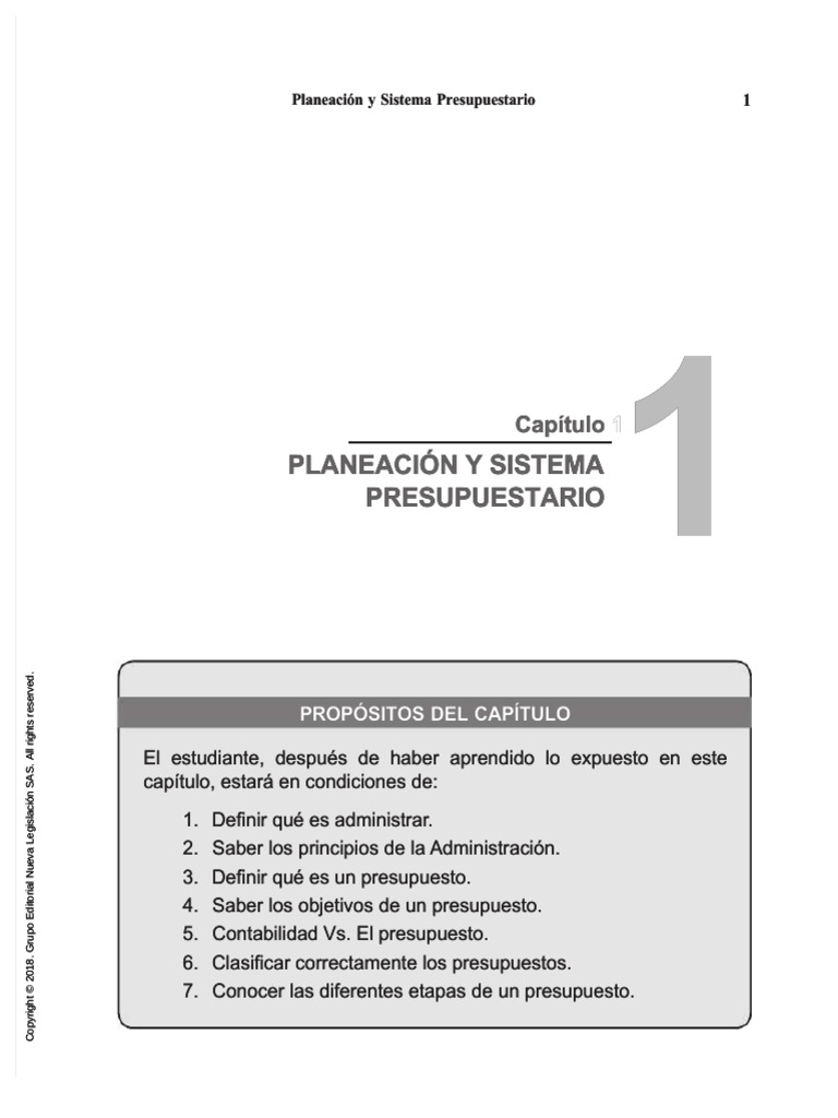 PDF Manual de Presupuestos Teorico y Practico Capitulo 1 - Compress | PDF | Presupuesto | Business
