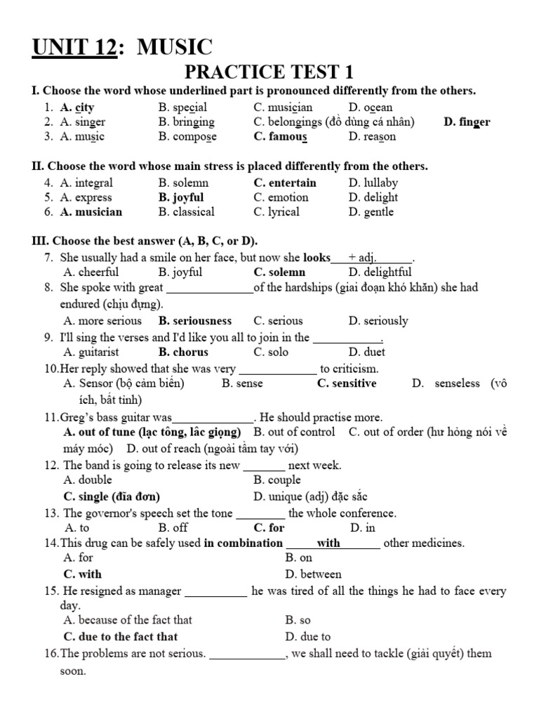 Unit 12 | PDF | Classical Music | Pyotr Ilyich Tchaikovsky