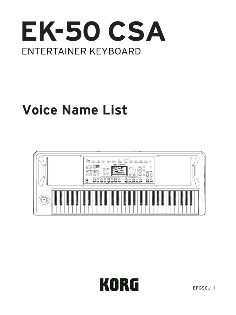 Ek-50 - Csa - Lista de Voces | PDF