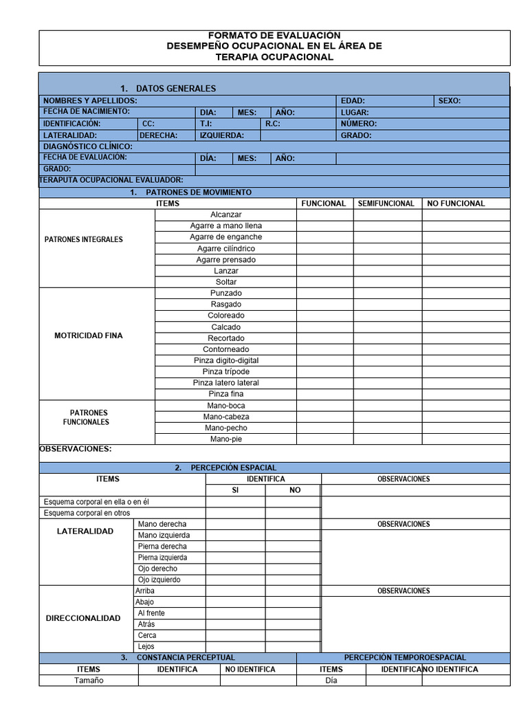 Hojas De Trabajo De Terapia Ocupacional Conoce La Mejor Universidad