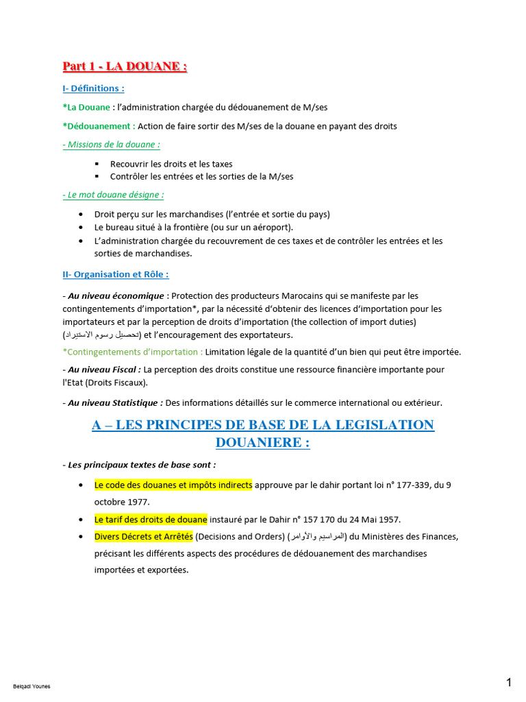 Comprendre la Douane au Maroc | PDF | Transport | Libre-échange