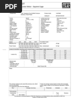 WEG Motor Datasheet | PDF | Torque | Manufactured Goods