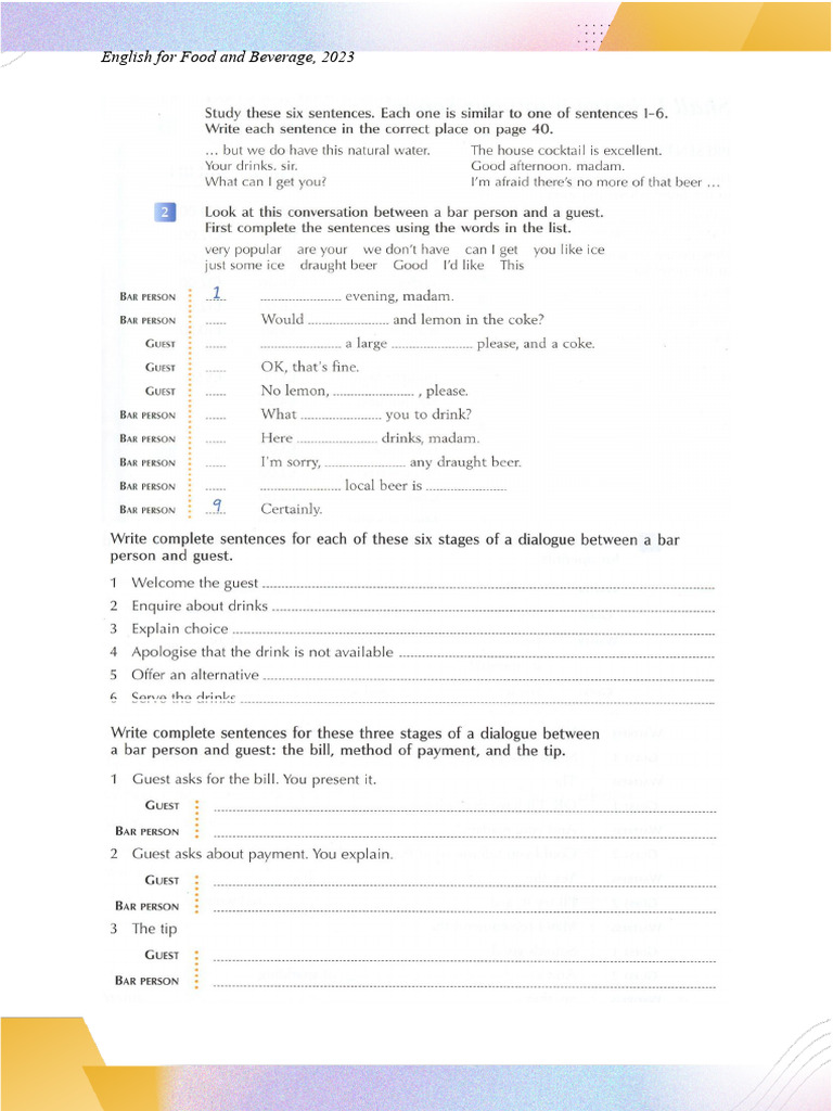 L9 - Serving Techniques | PDF