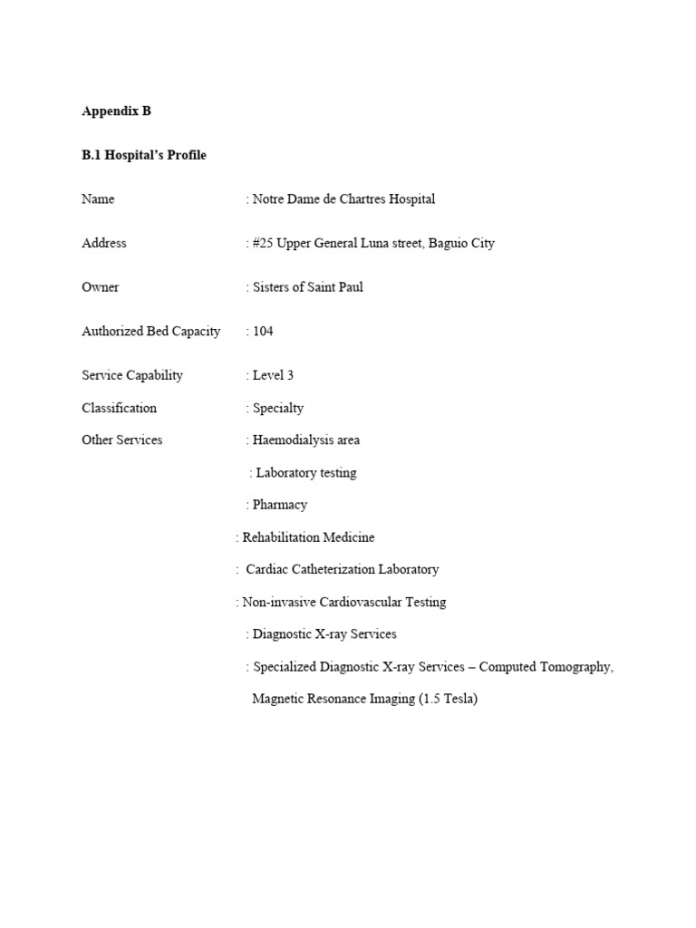 Appendix B | PDF | Radiology | Medical Imaging