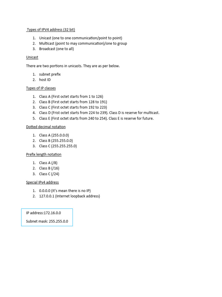 Cisco Notes 2 | PDF | Ip Address | Network Protocols