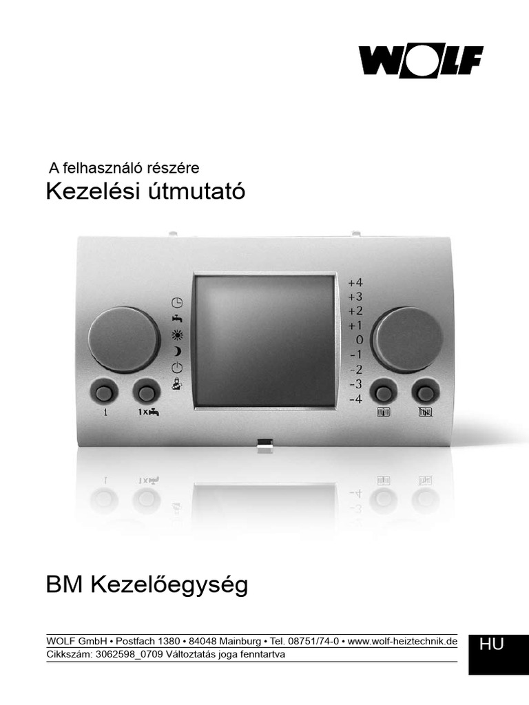 WOLF BM Kezelesi Utasitas | PDF