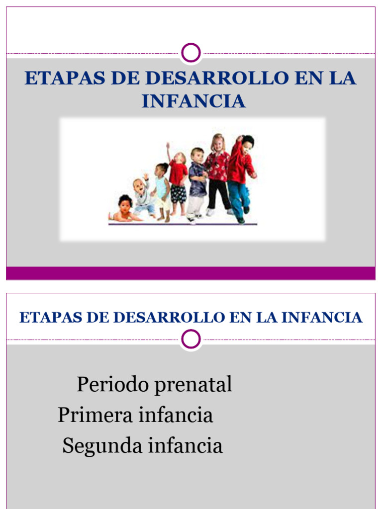 Etapas del Desarrollo Infantil | PDF | Feto | Infantes