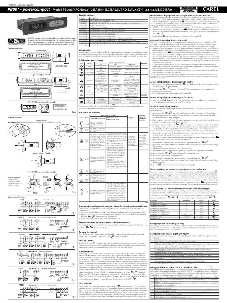 PB00 Powercompact Carel | PDF | Tecnología de información y comunicaciones | Ingeniería Informática