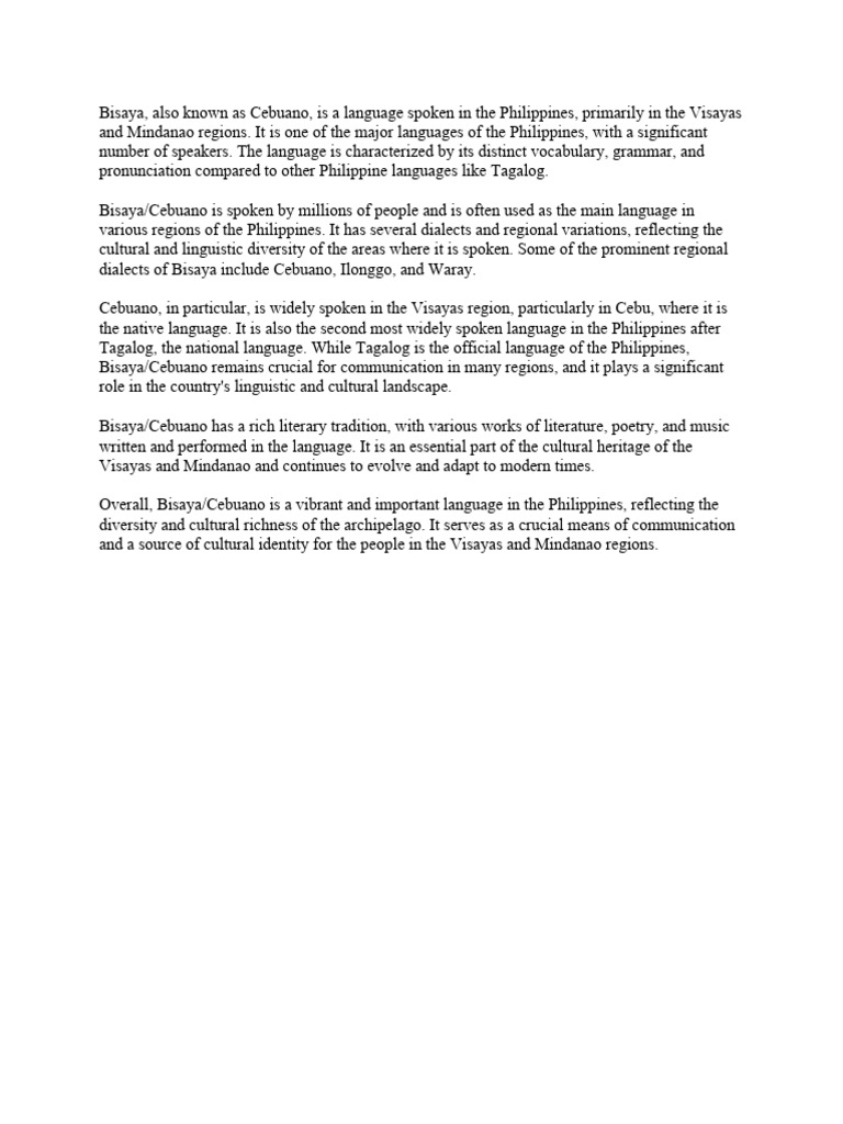 Bisaya | PDF