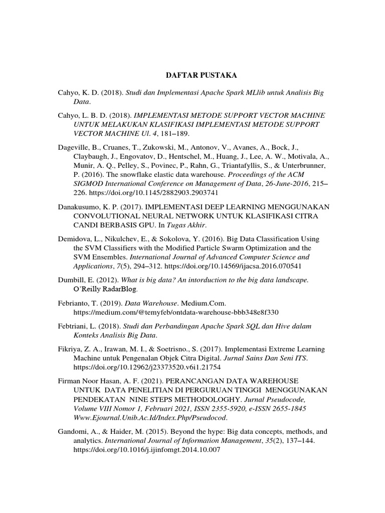11 Daftar Pustaka | PDF | Machine Learning | Support Vector Machine