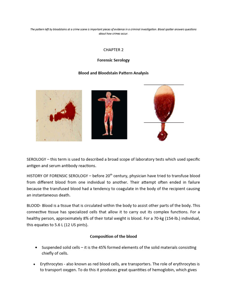 Chap2 Serology Blood | PDF