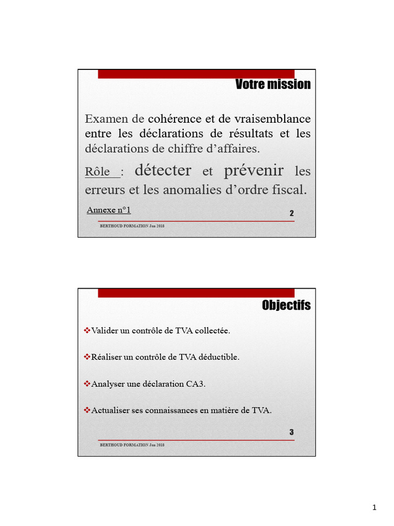 Contrôle de TVA : Collectée et Déductible | PDF | Taxe sur la valeur ...