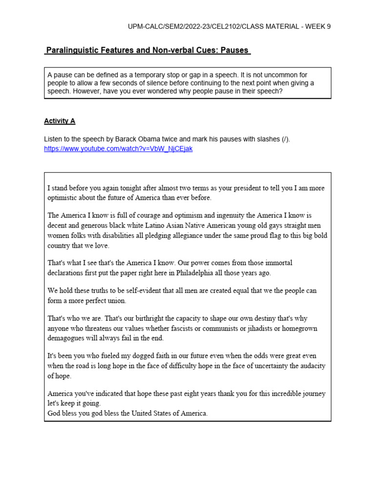 Class Material - Week 9 | PDF