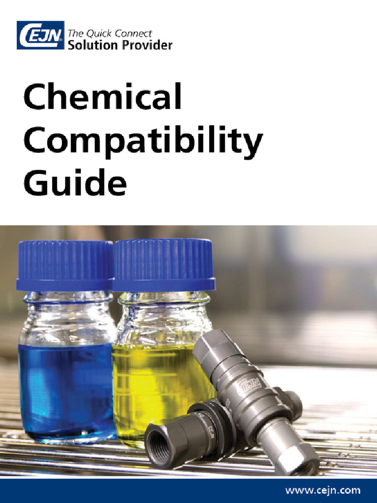 CEJN Chemical Compatibility Overview | PDF | Ammonium | Materials