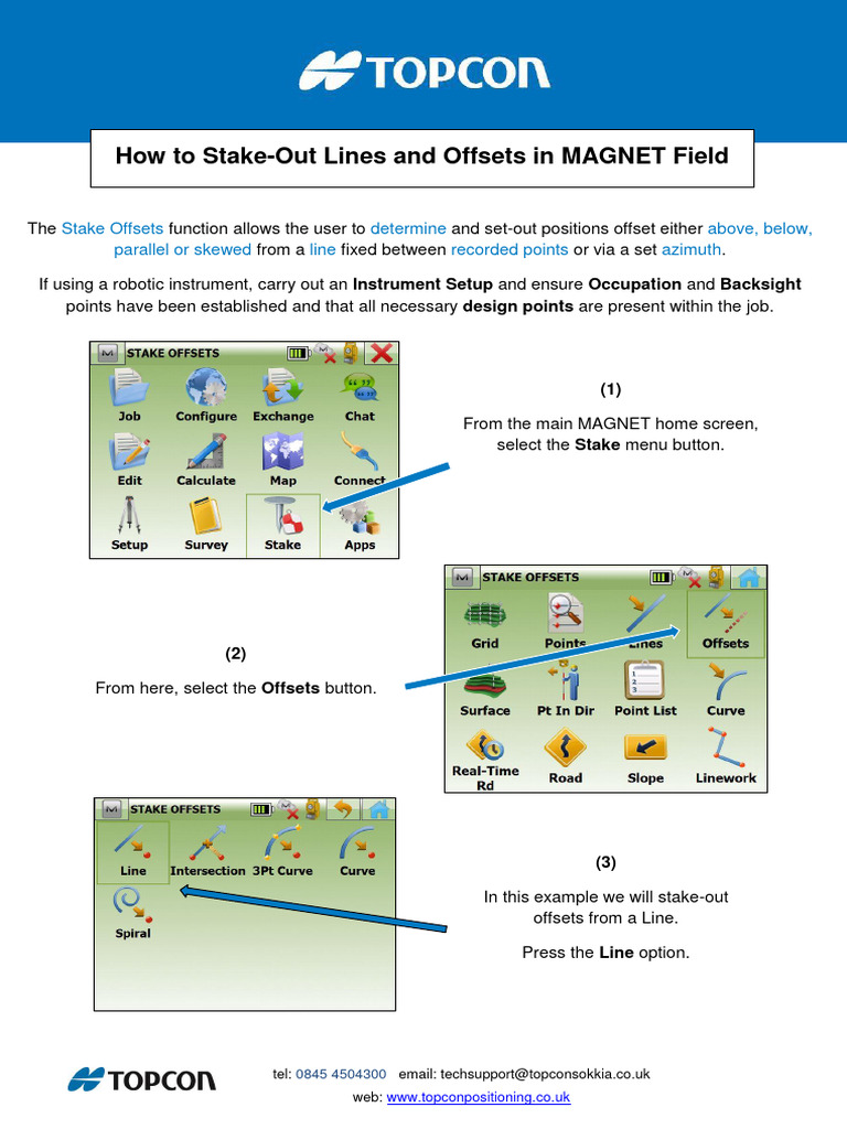 MAGNET Field - Stake Lines and Offsets Function | PDF | Icon (Computing ...