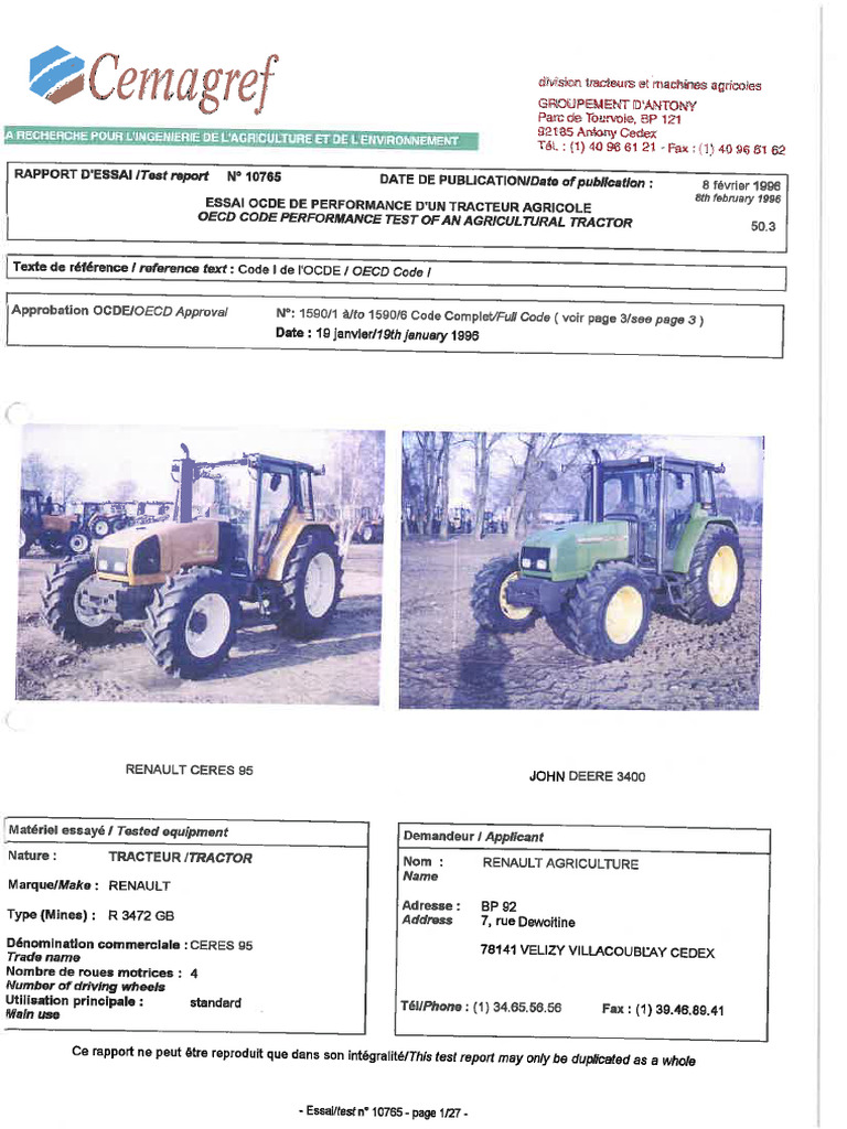 RENAULT-R 3472 GB CERES 95-Nr1590-1996-Franz | PDF