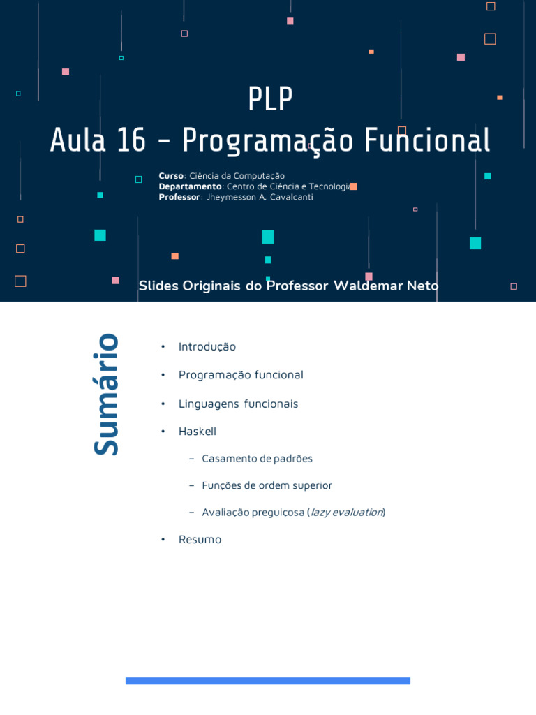 Aula 16 - Programação Funcional | PDF