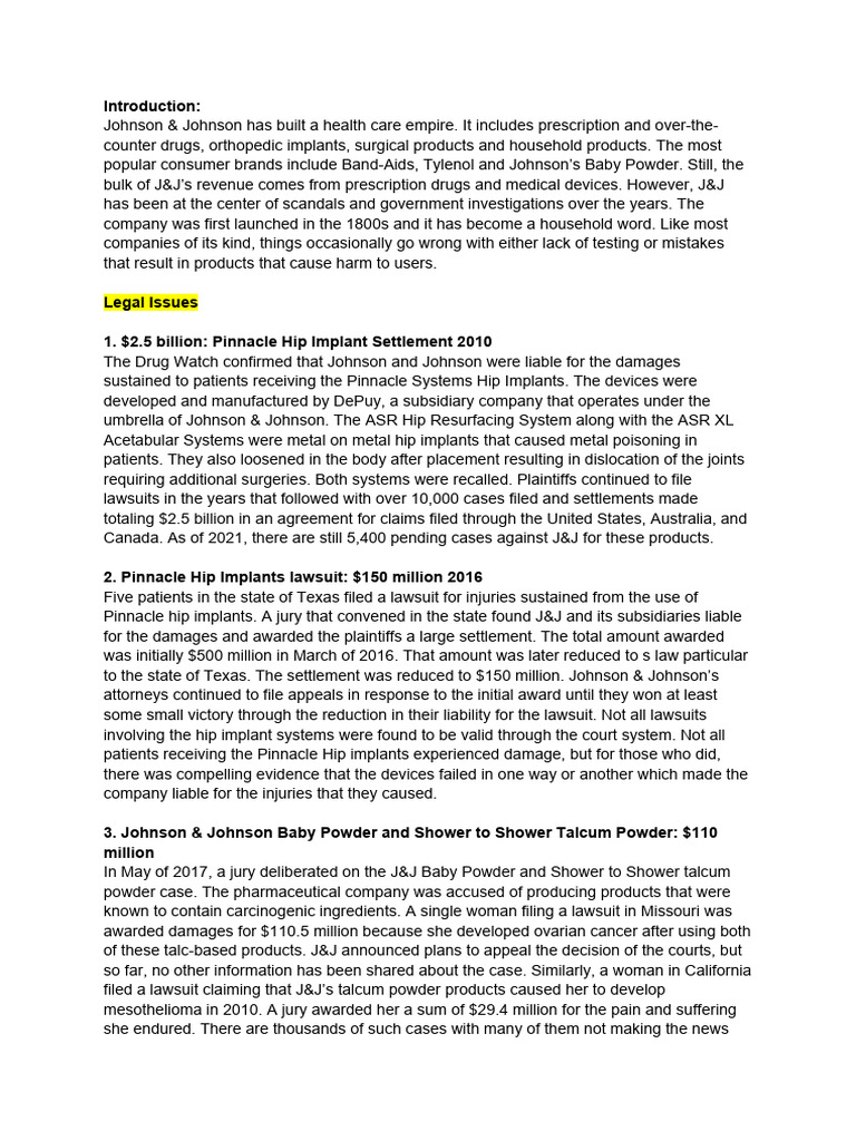 TQM Research - Barriers | PDF | Johnson & Johnson | Lawsuit