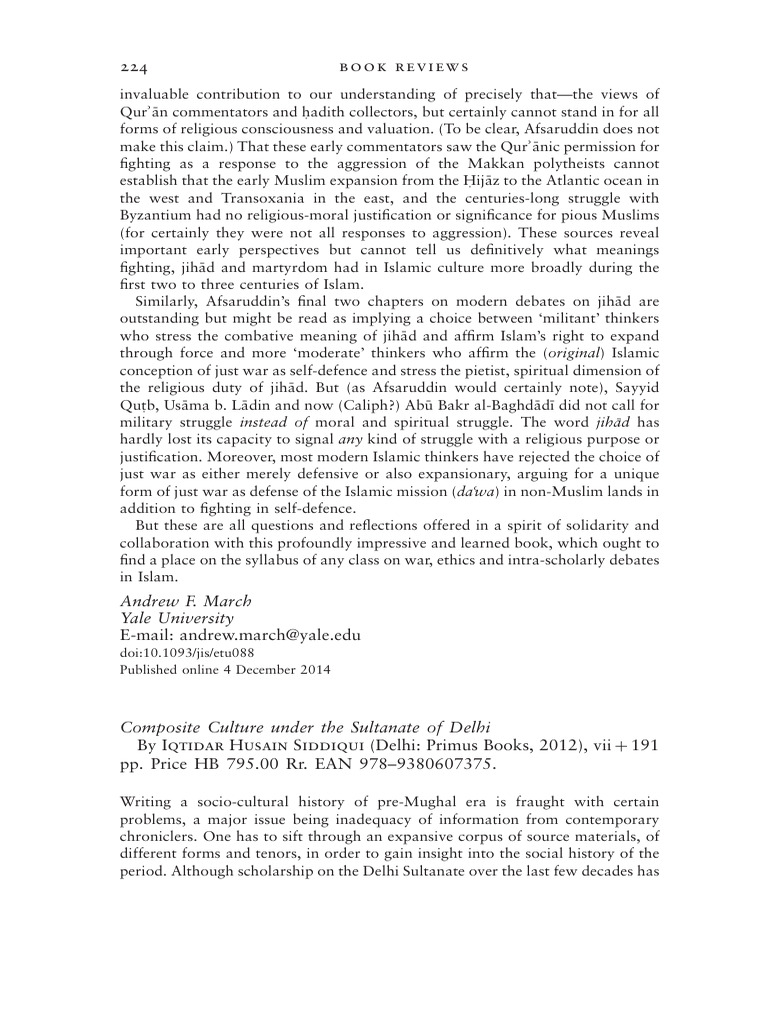 Siddiqui - Book Review | Download Free PDF | Abrahamic Religions | Religious Faiths