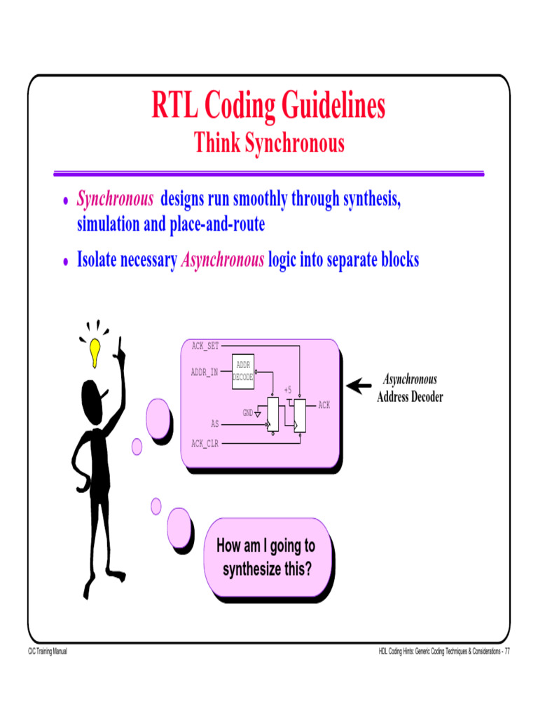 RTL Coding Guidelines | PDF | Hardware Description Language | Parameter ... RTL Coding Guidelines | PDF | Hardware Description Language | Parameter ...